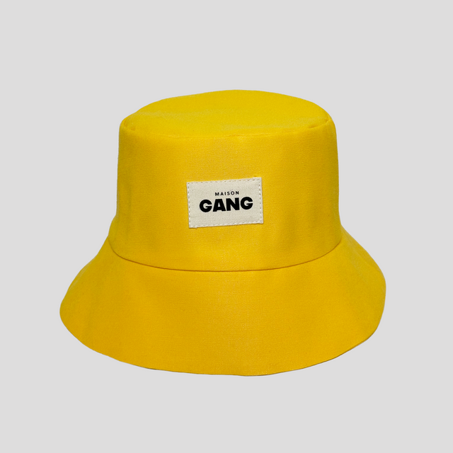 Bob upcyclé Mimosa - Chapeau unisexe fait à la main en France – Maison Gang